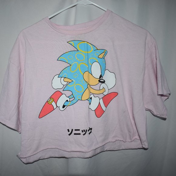 Sega | Tops | Sonic Japanese Crop Top Sz L | Poshmark